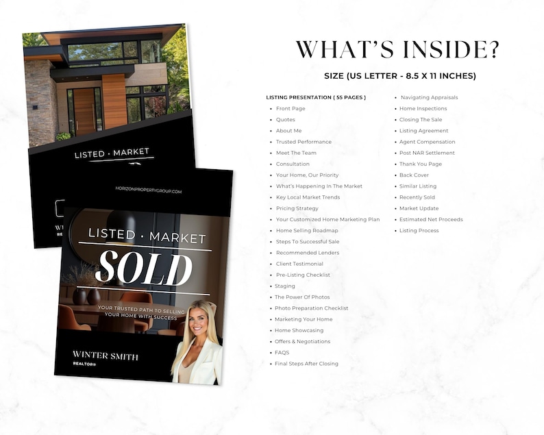 Real Estate Listing Presentation, Modern, Home Seller Guide, Updated ...
