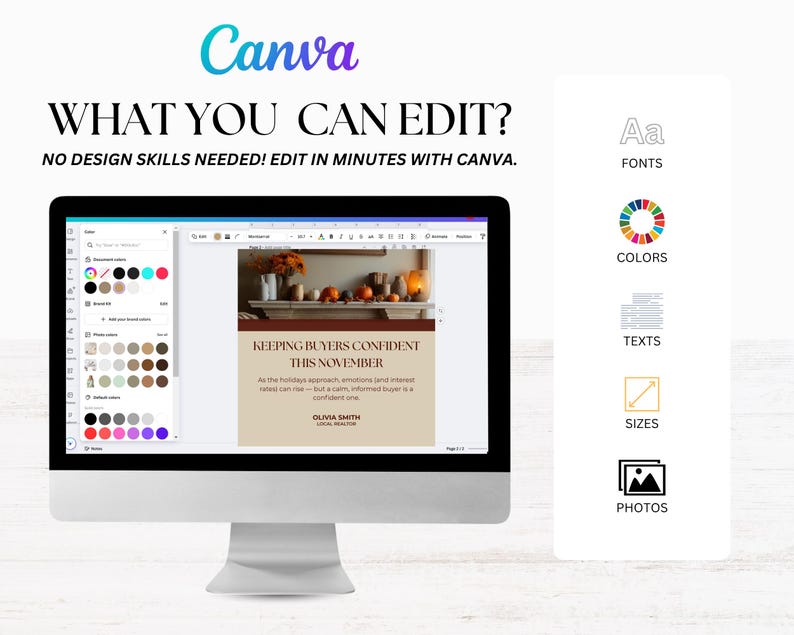 November 2025 Real Estate Social Media Canva Templates | Instagram ...
