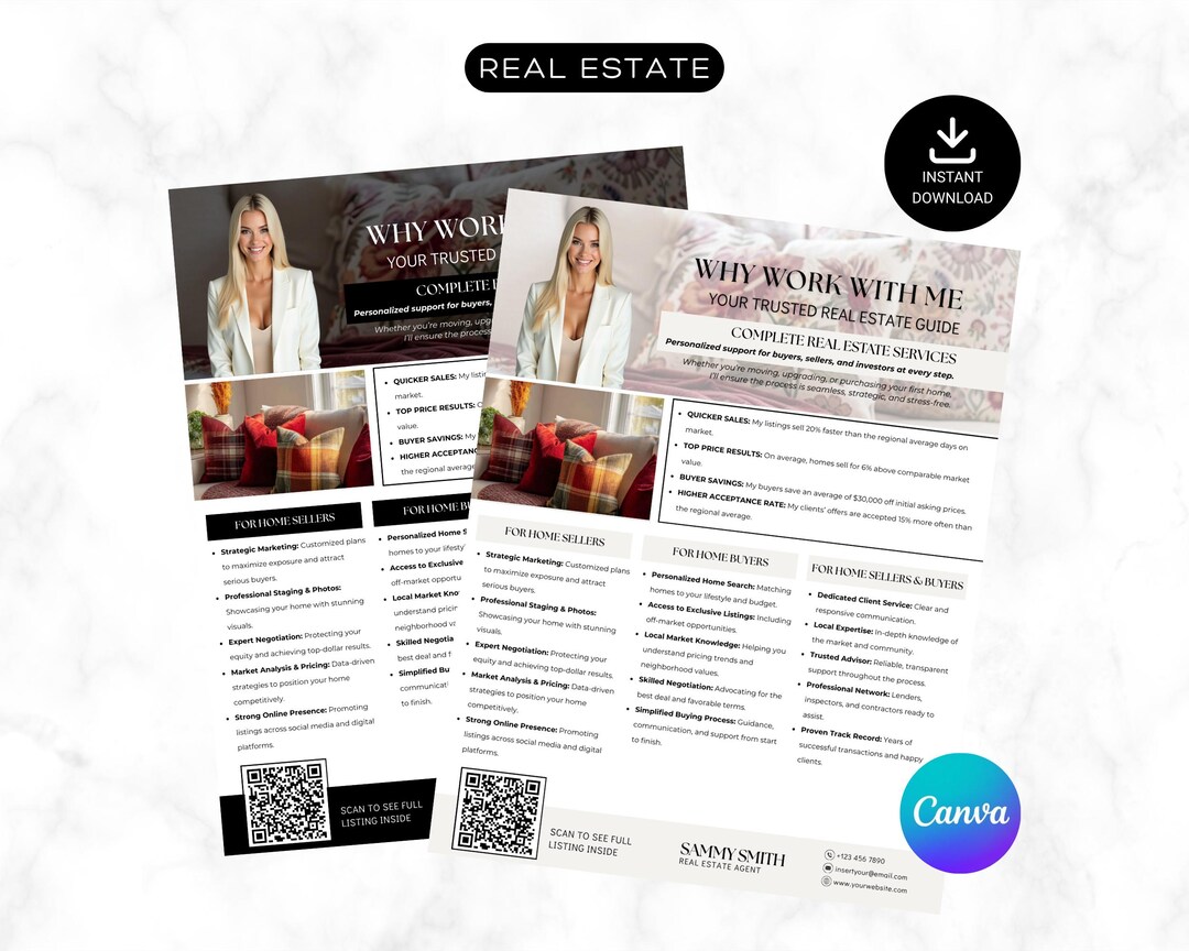 Real Estate Agent Introduction Flyer, Personalized Realtor Real Estate ...