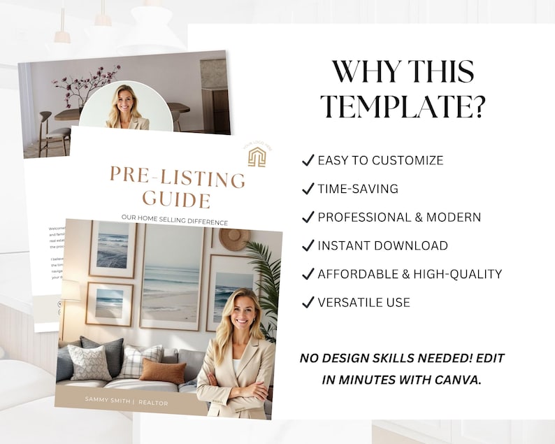 Seller Pre-listing Presentation, Seller Guide, Real Estate Template ...