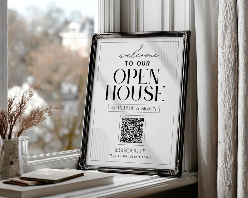 Open House Sign in Sheet Modern Template, Realtor Open House Kit ...