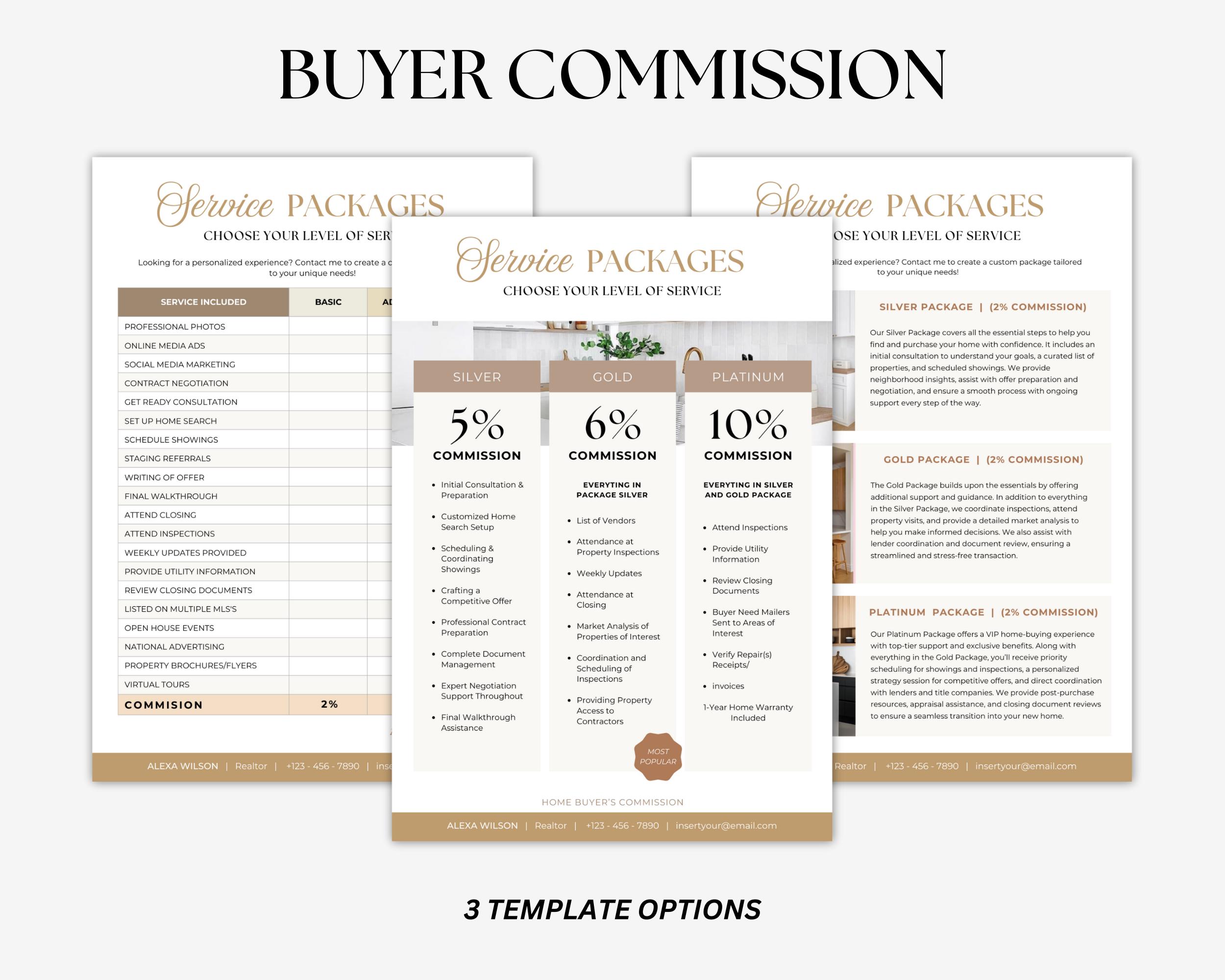 Real Estate Commission Template | Canva | Real Estate Marketing | Real ...