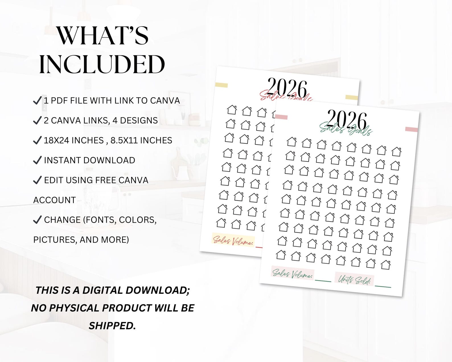 Goal Chart, Goal Setting 2026, Realtor Sales Tracker, Realtor Success ...