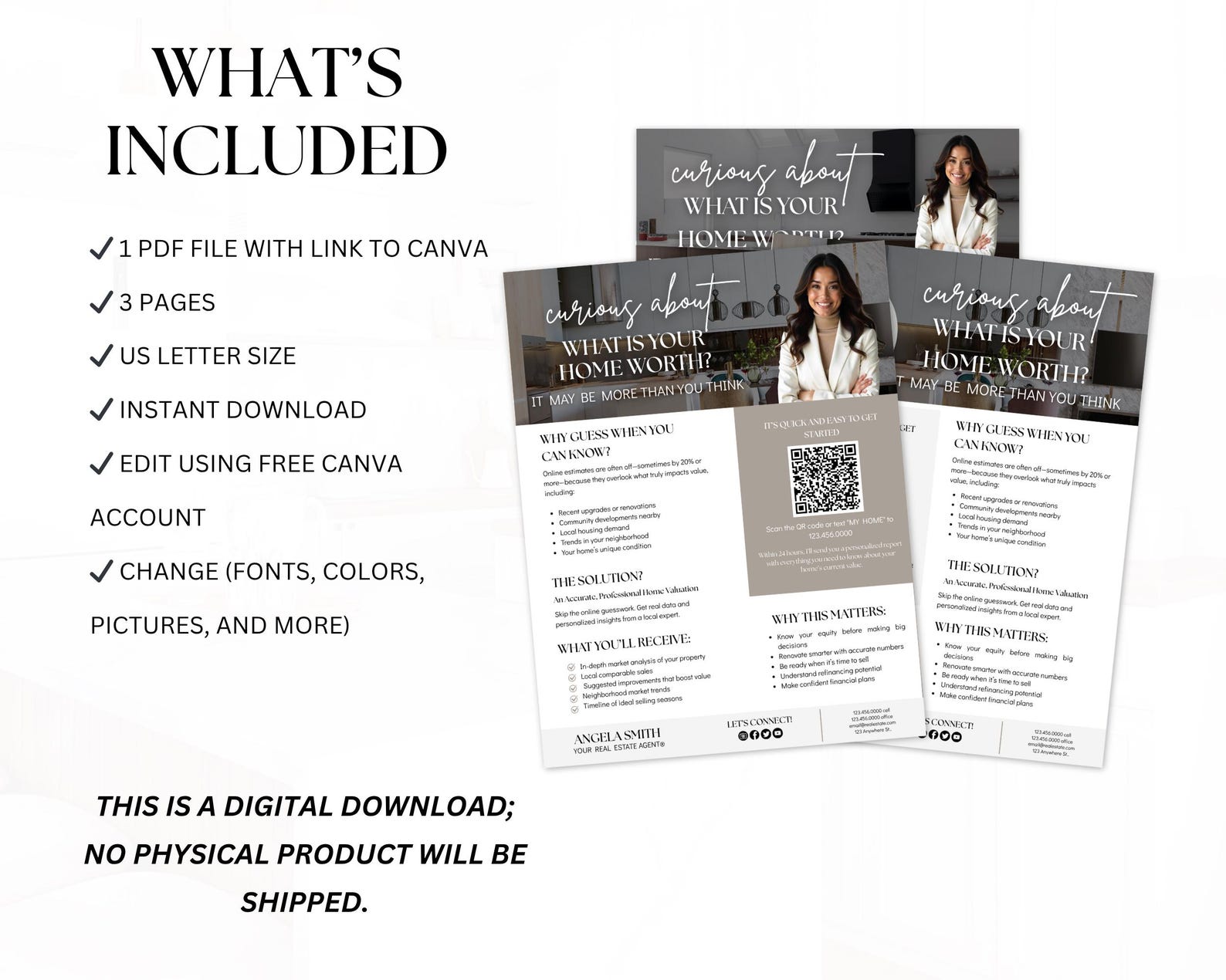 Home Value Marketing Flyer | Real Estate Lead Magnet Flyer | CMA Lead ...