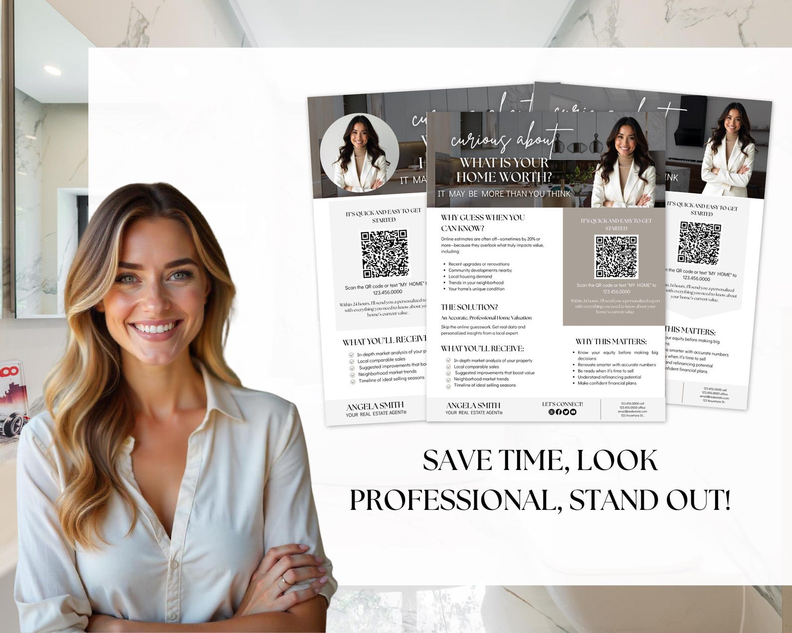 Home Value Marketing Flyer | Real Estate Lead Magnet Flyer | CMA Lead ...