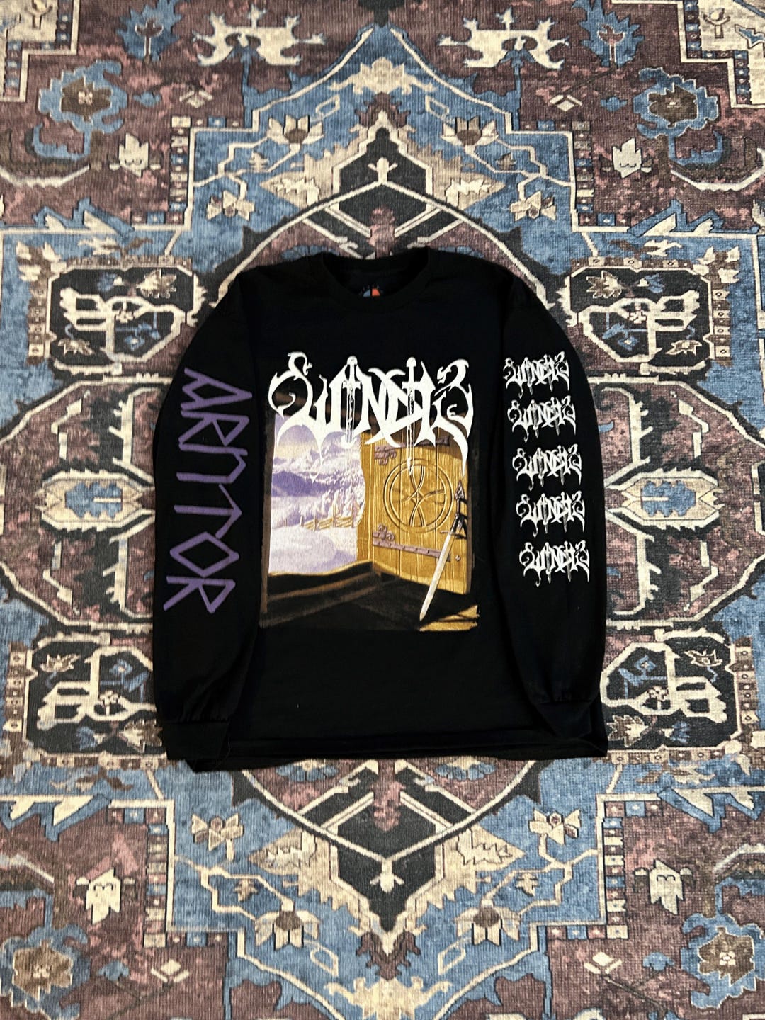 Unisex Windir Arntor Black Metal Heavy Cotton 4 Sided Long Sleeve - Etsy