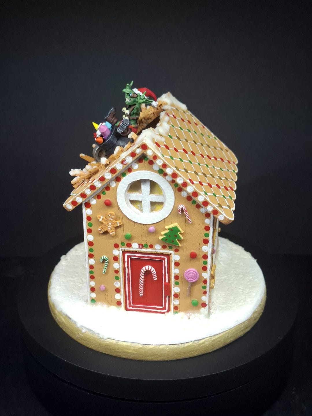 Diorama Noël - Maison Pain D'épices - Diorama Noël Fantasy - Christmas ...