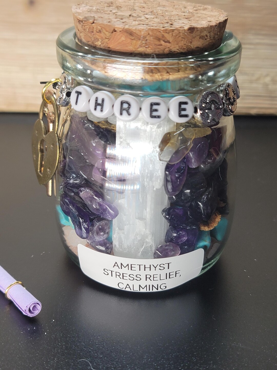 Manifesting Jar ( AMETHYST * CALMING - Stress Relief* ) 3 - 6 - 9 RULE ...