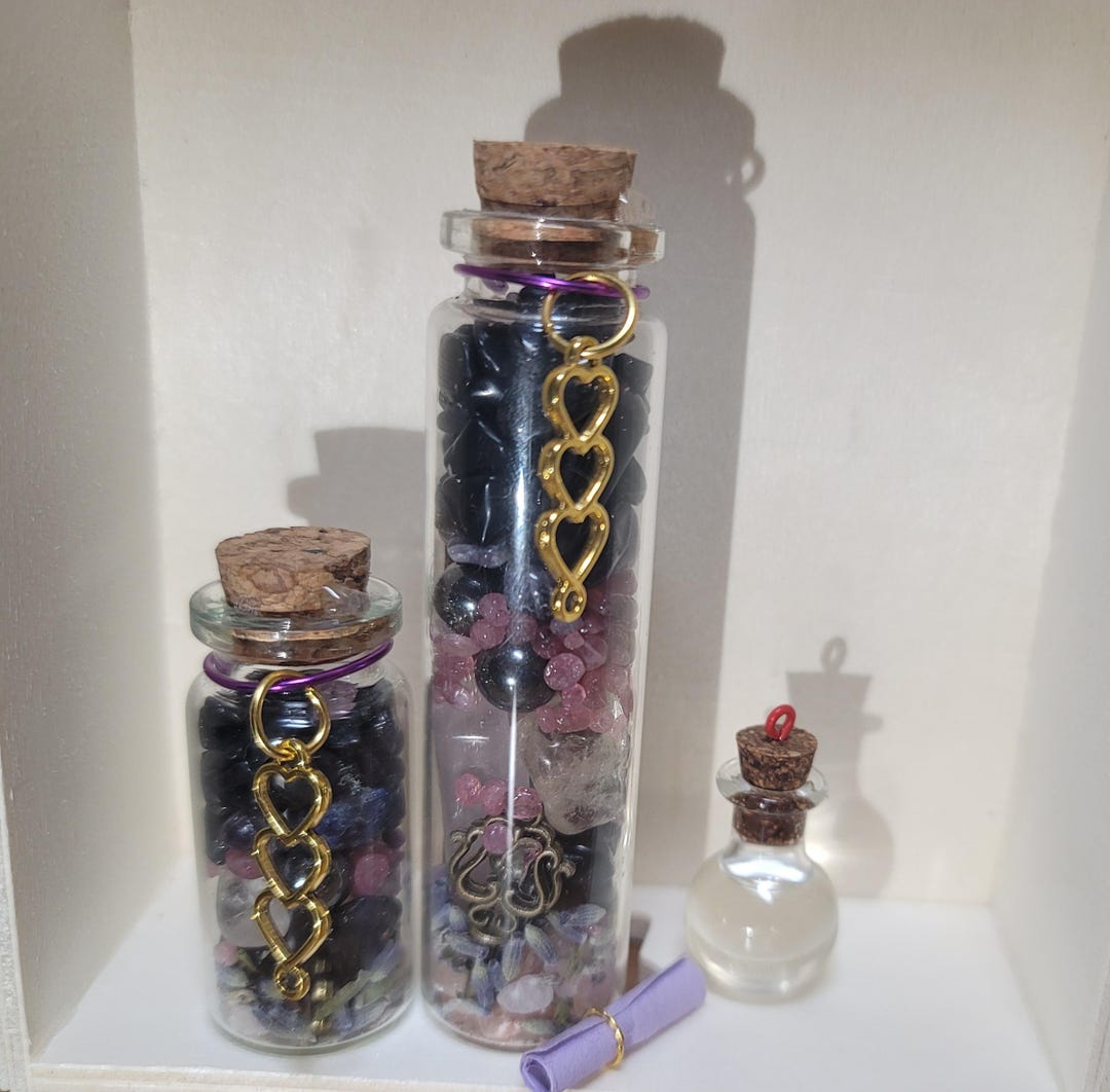 PROTECTION of Your ENVIRONMENT ( Black Obsidian) Jar. - Etsy