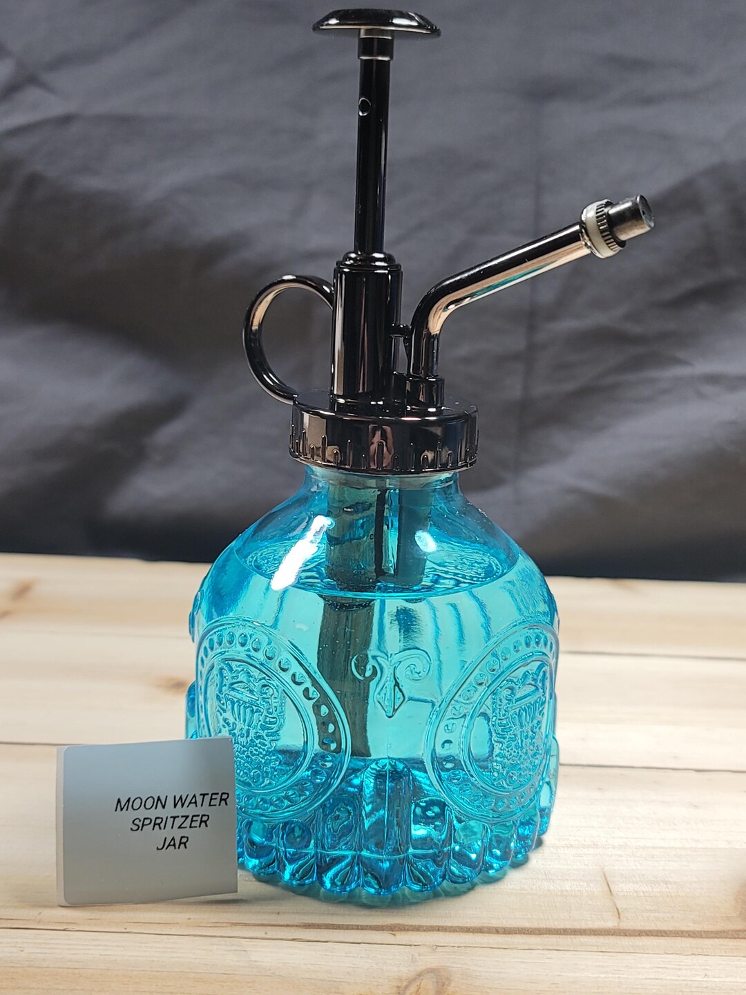 Moonwater Spitzer Jar: Sky Blue Jar Spraying Moon Water, ENERGY ...