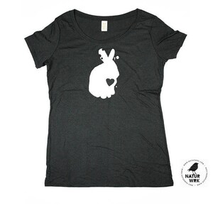 Womens Valentines T-shirt bunny Rabbit Shirt Animal - Etsy