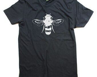 Men Tshirt Honey Bee Organic Cotton T shirt Mens Small | Etsy