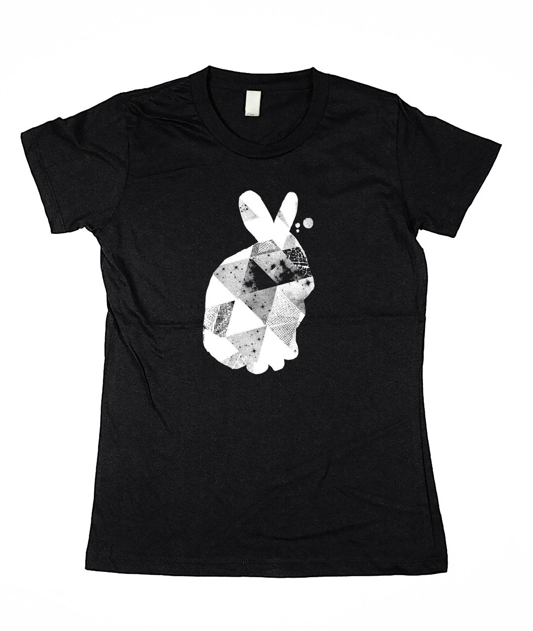 Womens Valentines T-shirt -bunny Rabbit Shirt - Animal - Organic Cotton ...