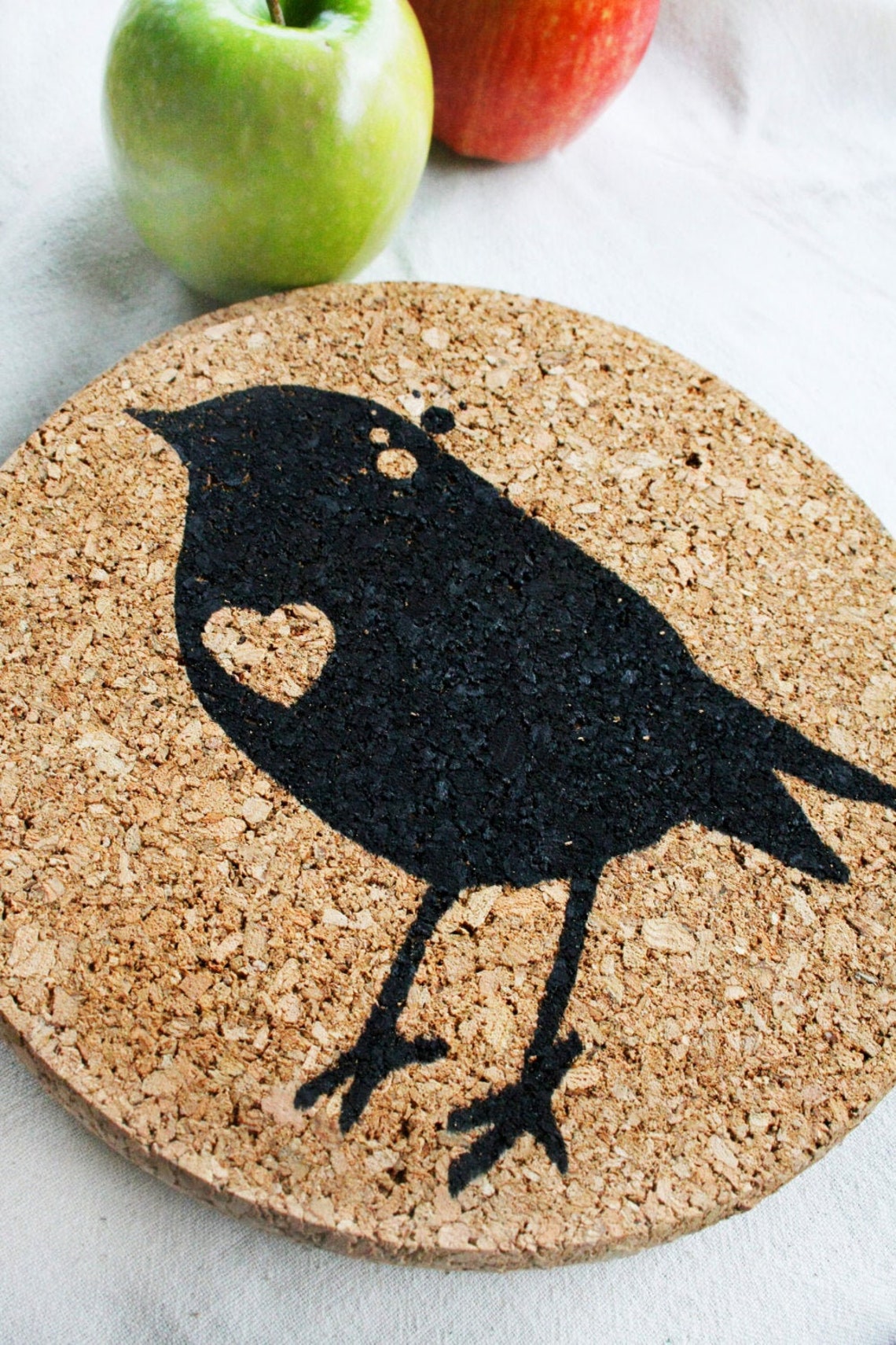 Bird Trivet Eco-friendly Cork Trivet Housewares Kitchen - Etsy