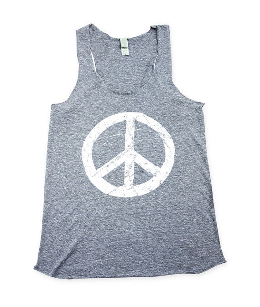 Womens Peace Sign Tank Top Boho PEACE PUNK Womens Grunge Peace Sign ...