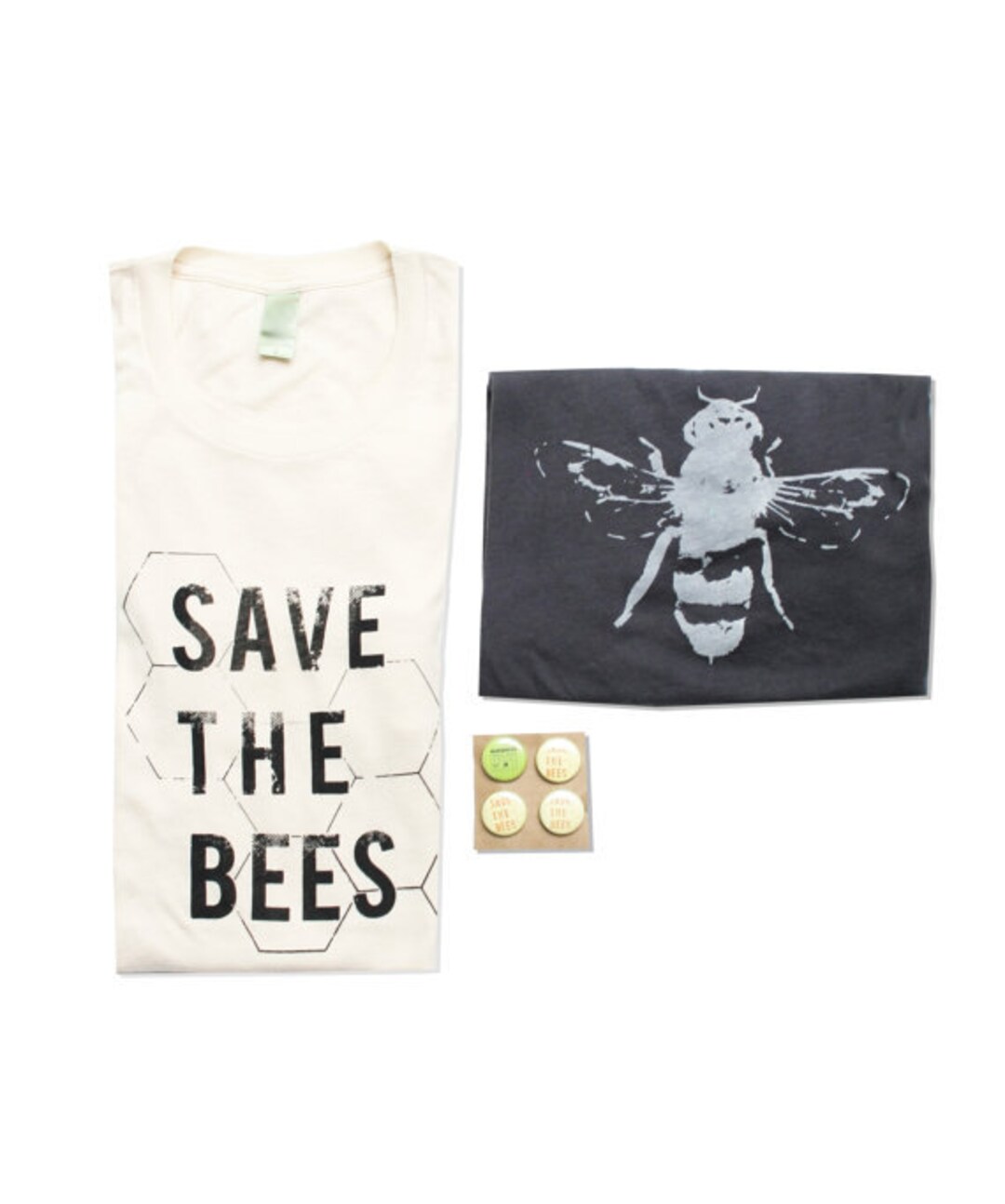 Mens Bee Shirt Gift Bundle Small, Medium, Large, XL Organic Cotton Eco ...