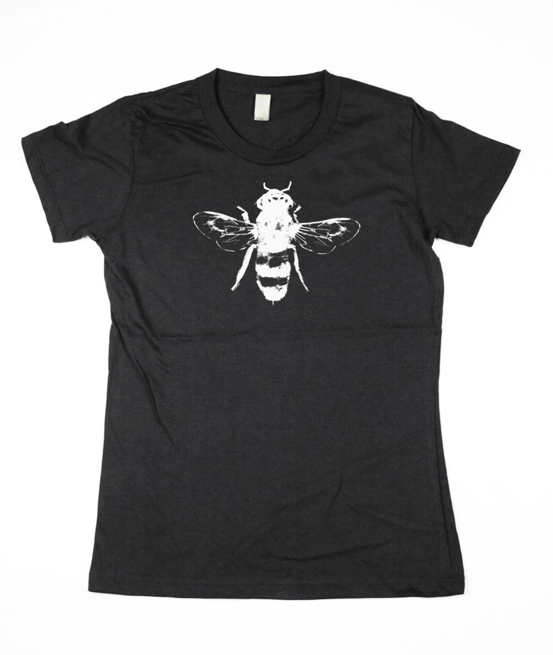 Womens Blacktshirt Bee Tee Shirt Shortsleeve Bee Eco - Etsy