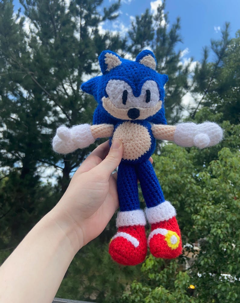 Crochet Sonic the Hedgehog Amigurumi Plush - Etsy Australia