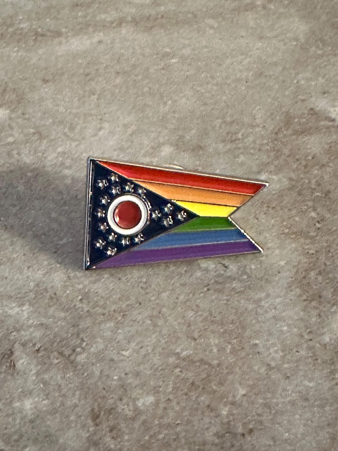 Ohio Pride Flag Rainbow Pin - Etsy