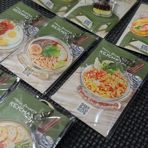 Mi Quang Acrylic Keychain| Vietnamese Quang Noodle Soup Keychain| Food ...