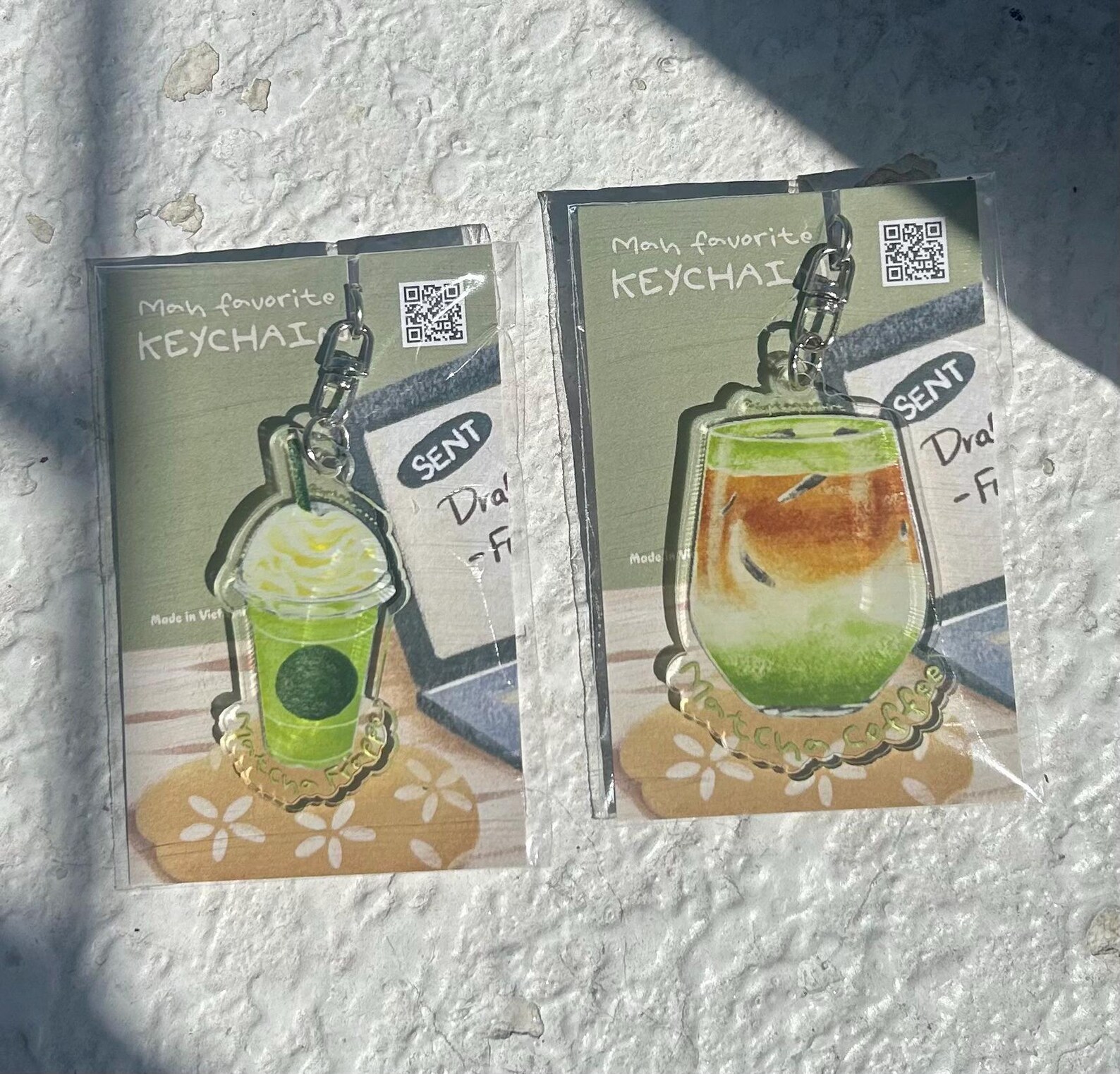 Matcha Frappe Acrylic Keychain | Drink Charm - Etsy