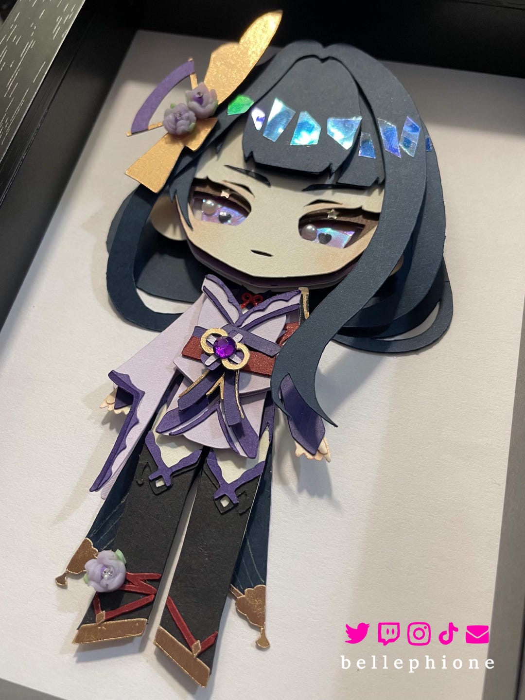 Raiden Shogun | Genshin Impact | Paper Doll | Paper Craft - Etsy