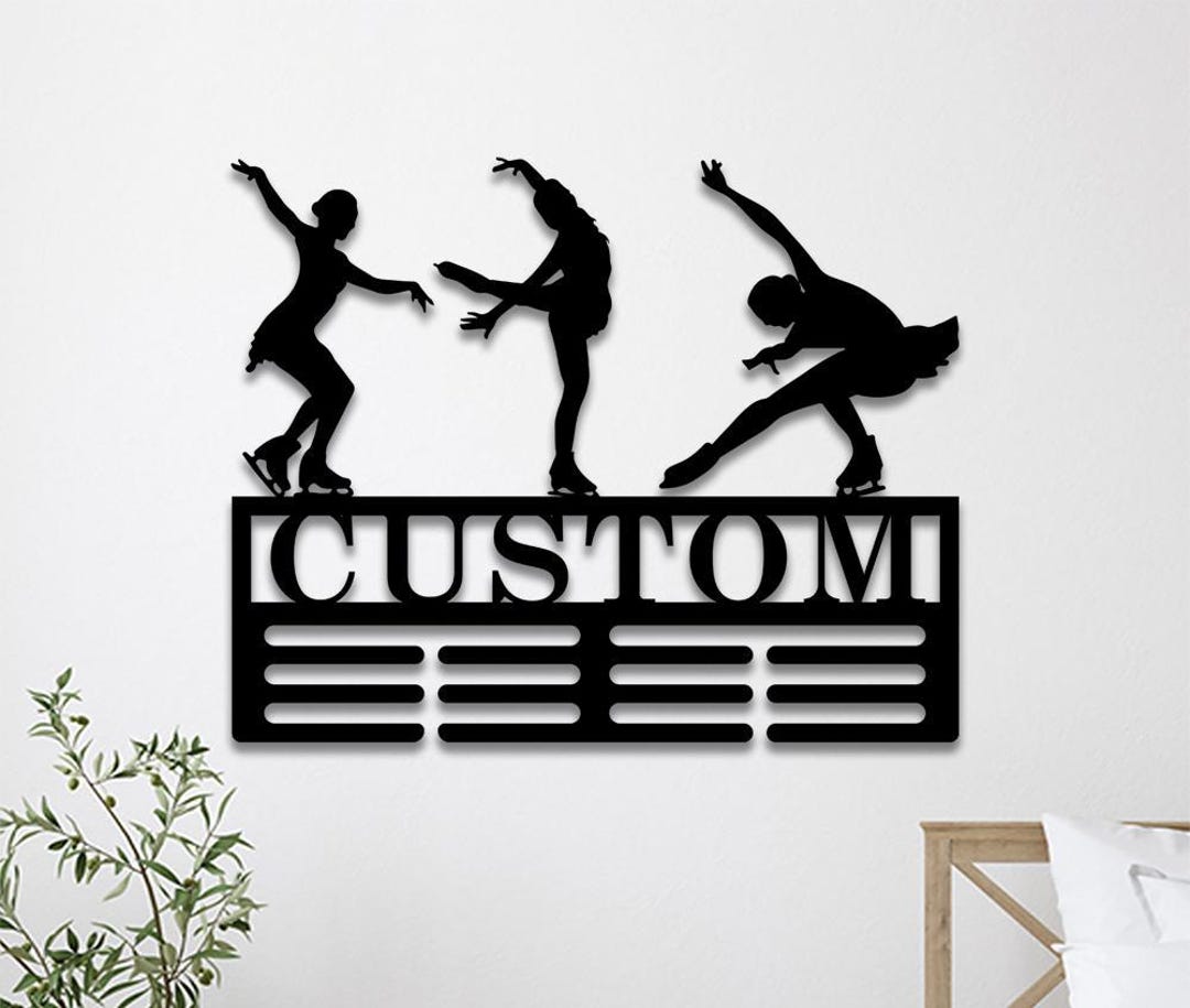 Personalized Figure Skating Award Medal Holder, Figure Skate Award ...