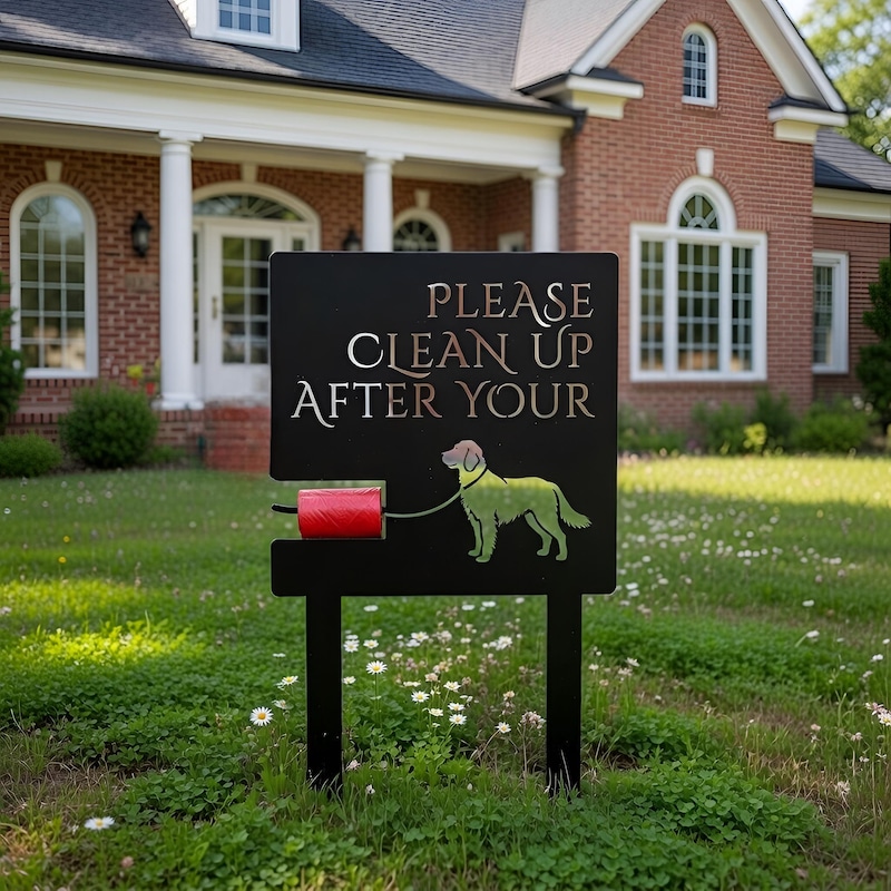 Pick up Your Dog’s Poop Sign - Etsy