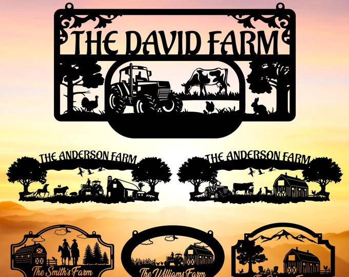 Custom Home Signs | Farm Sign | Board Design | Laser Cut | Metal Art ...