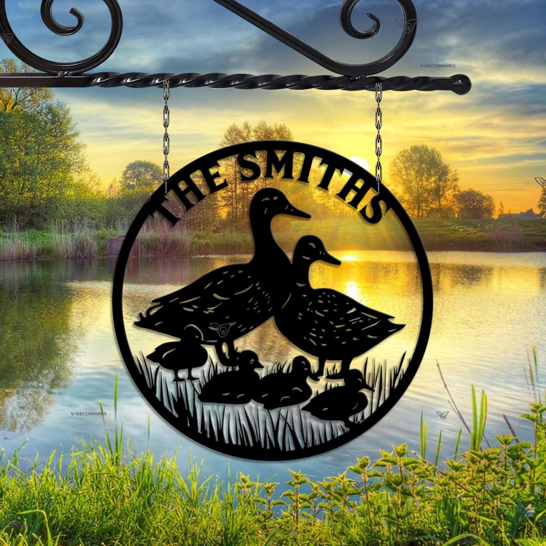Personalized Duck Farm Metal Sign Wall, Duck Quack House Sign ...