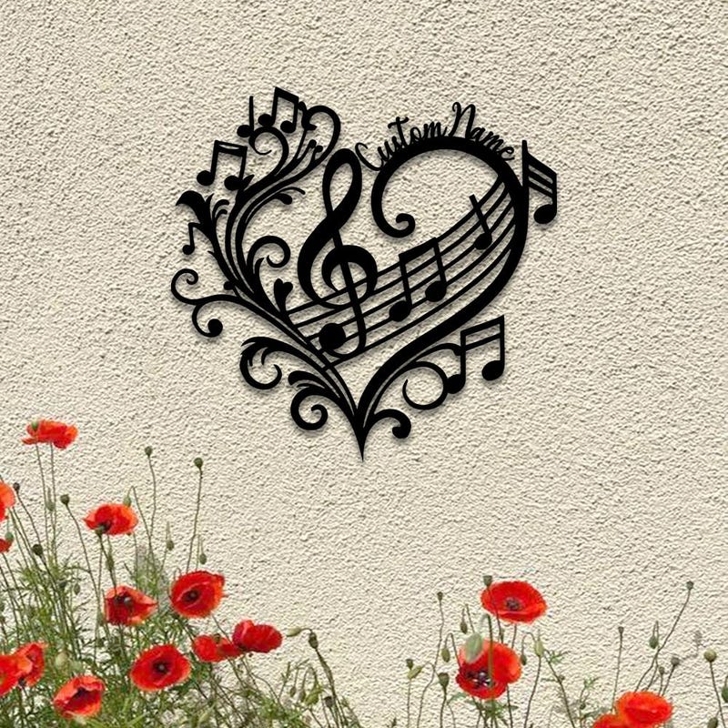 Heart Music Notes - Etsy