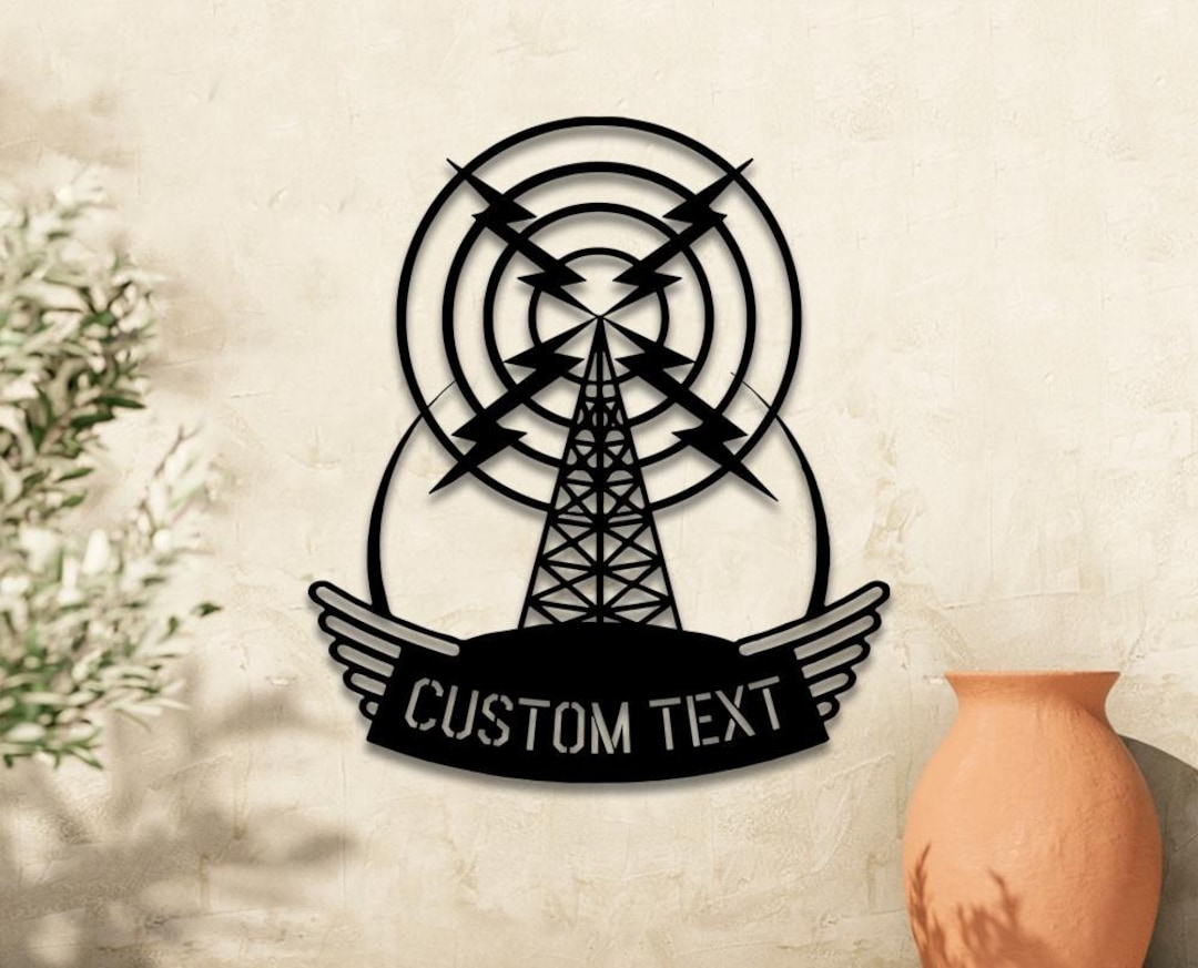 Personalized Ham Radio Metal Sign Wall Art – Custom Amateur Call Sign ...