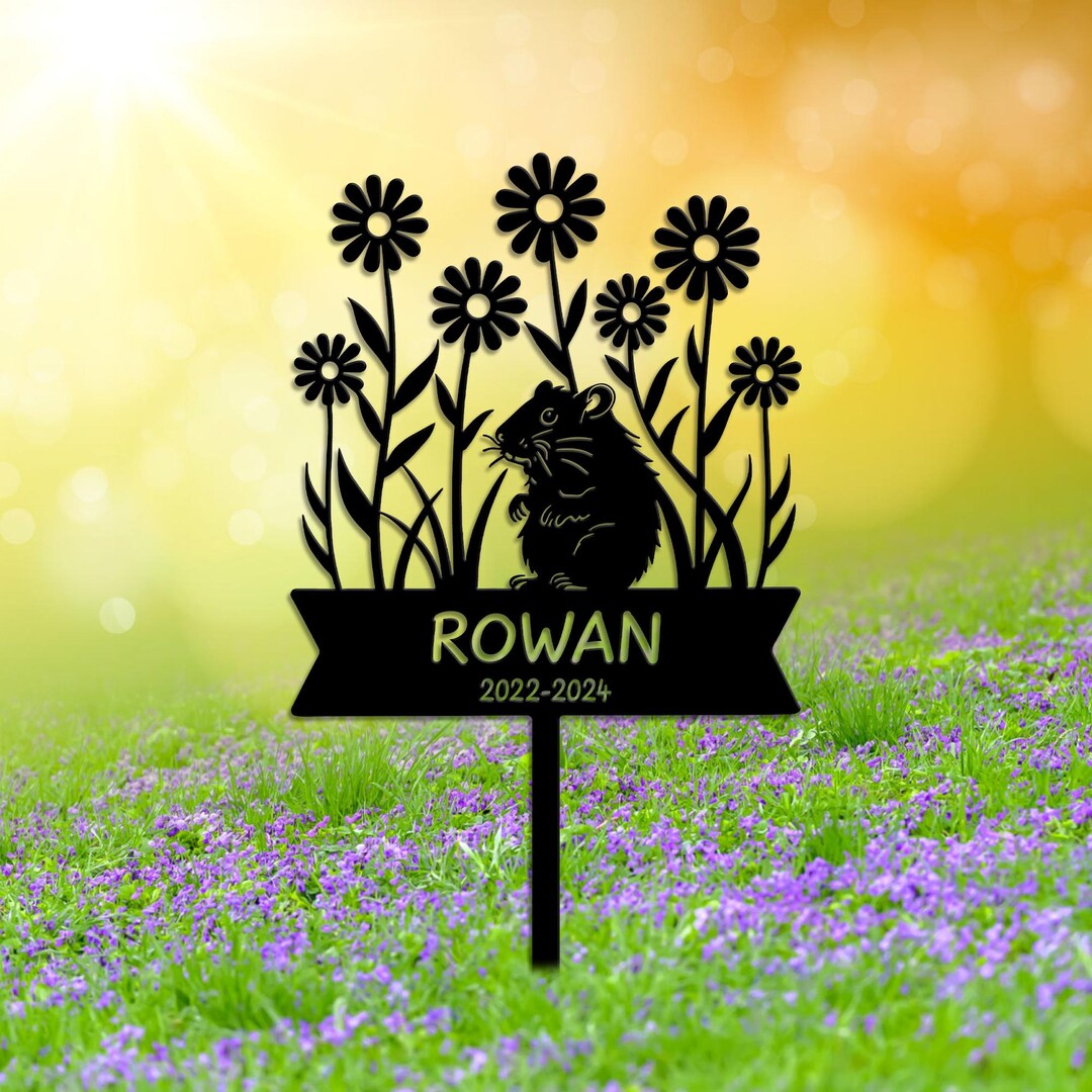 Personalized Hamster Memorial Stake: Custom Pet Grave Marker - Etsy