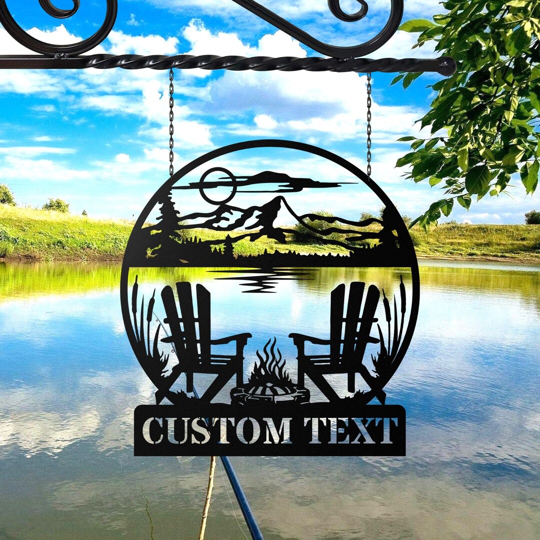 Personalized Metal Camp Sign: Custom Lake House Decor - Etsy