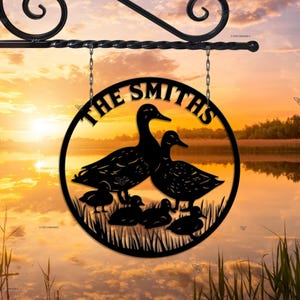 Personalized Duck Farm Metal Sign Wall, Duck Quack House Sign ...