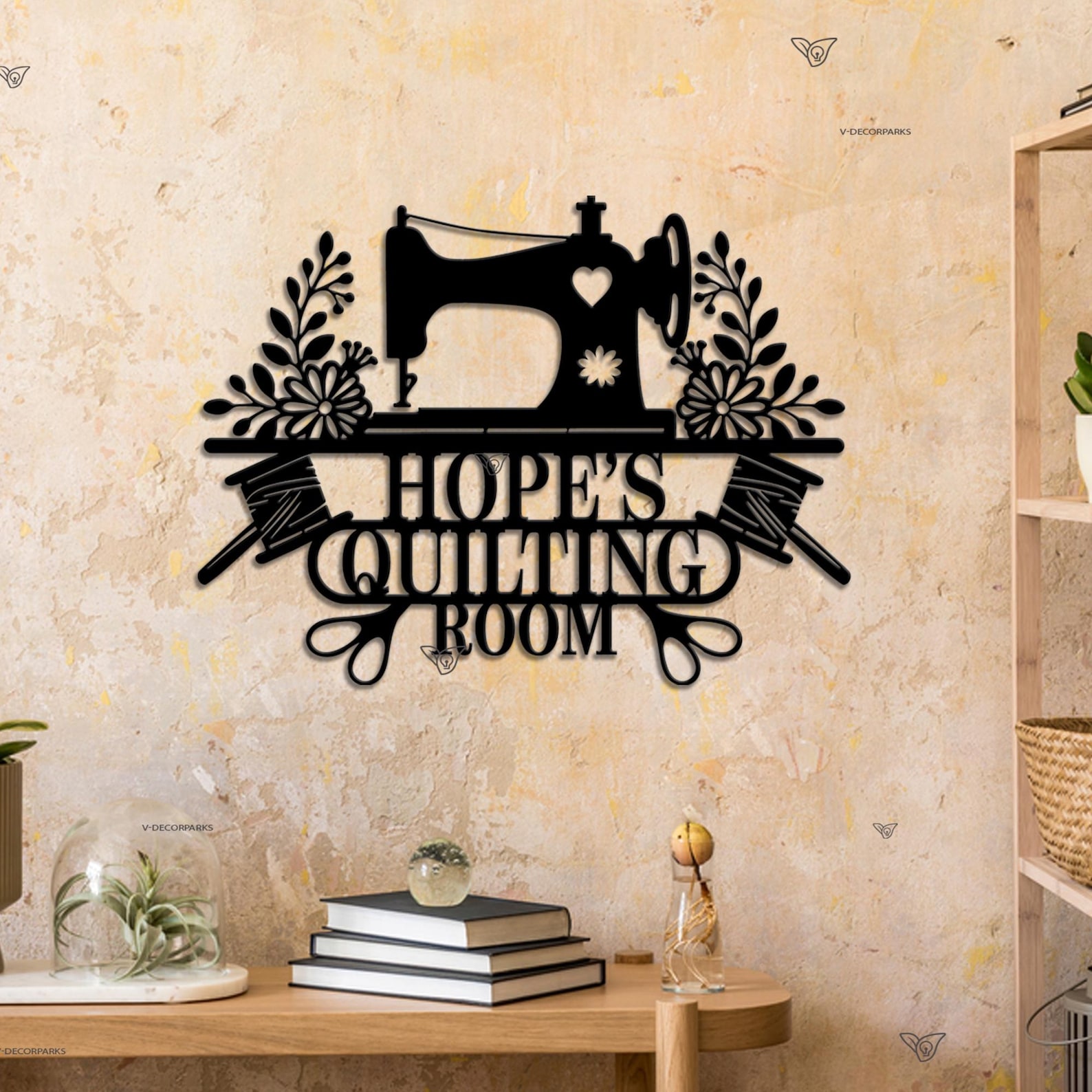 Personalized Sewing Metal Sign Wall Art, Custom Quilting Sign for ...