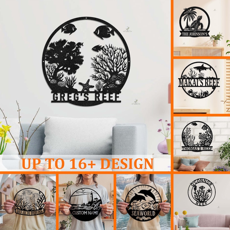 Custom Reef Metal Sign - Etsy UK