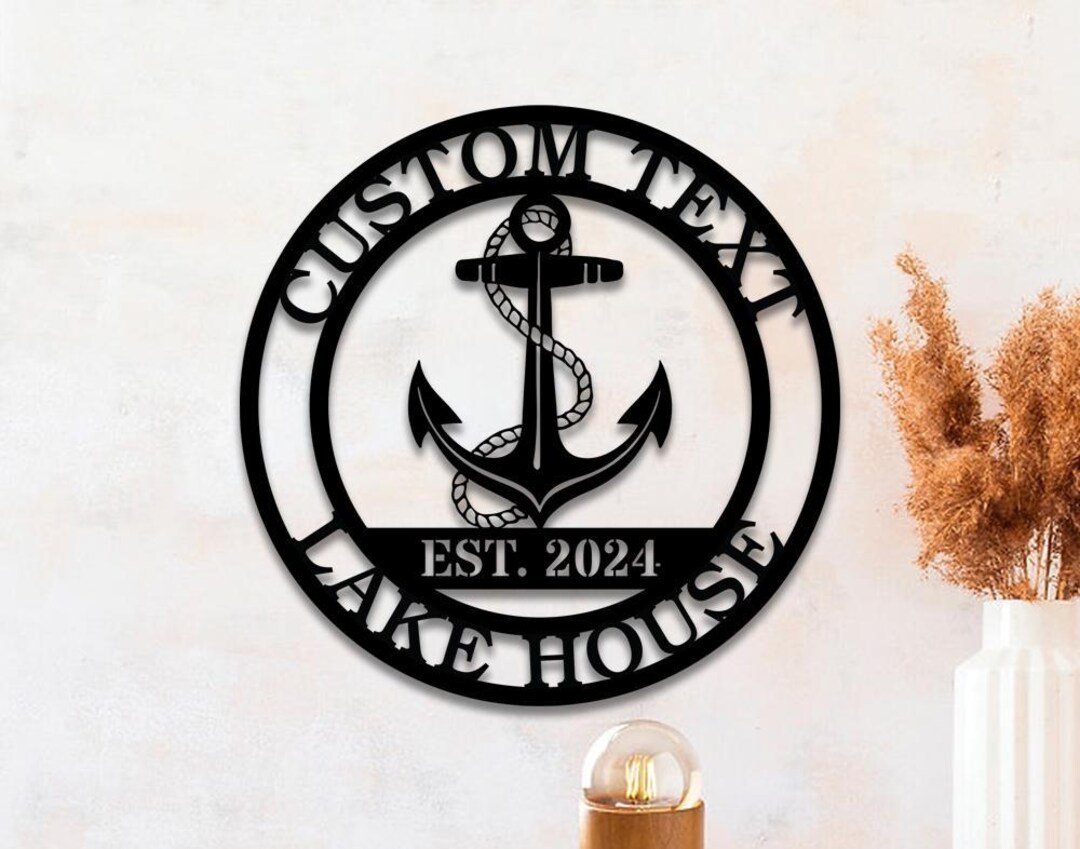 Custom Marine Metal Sign Wall Art, Sailor Name House Sign, Nursery ...