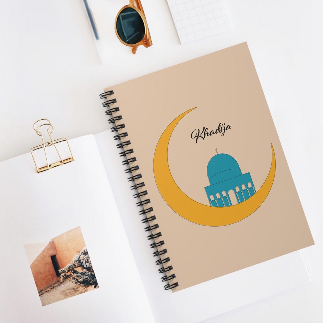 Personalized Eid Al-fitr Spiral Notebook Ruled Line Islamic Celebration ...