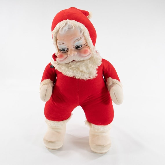Vintage Rushton Star Creation Santa Claus Plush Rubber Face - Etsy