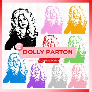 Dolly Parton SVG Bundle, Vintage Country Music PNG, Digital Download ...