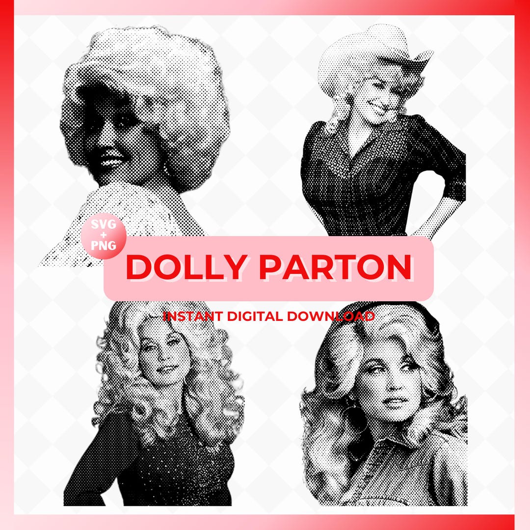 Dolly Parton SVG Bundle, Vintage Country Music PNG, Digital Download ...
