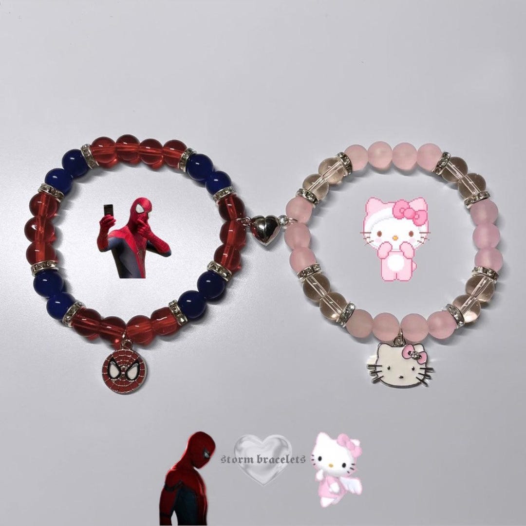 Spidey Kitty Matching Bracelets - Etsy