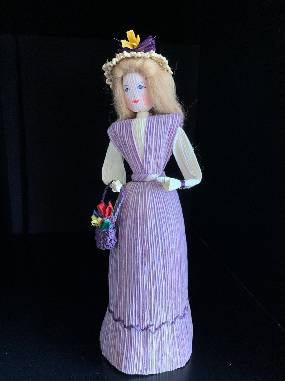 Cornhusk Doll-corn Husk Fancy Lady - Etsy