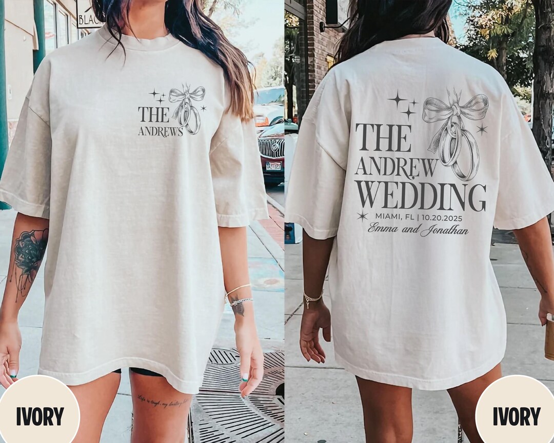 Custom Wedding Toss Shirts, Comfort Colors Wedding Shirt, Personalized ...