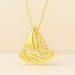 Gold Sailboat Necklace, Sailing Boat Charm Choker, Gift for Her, Dainty ...