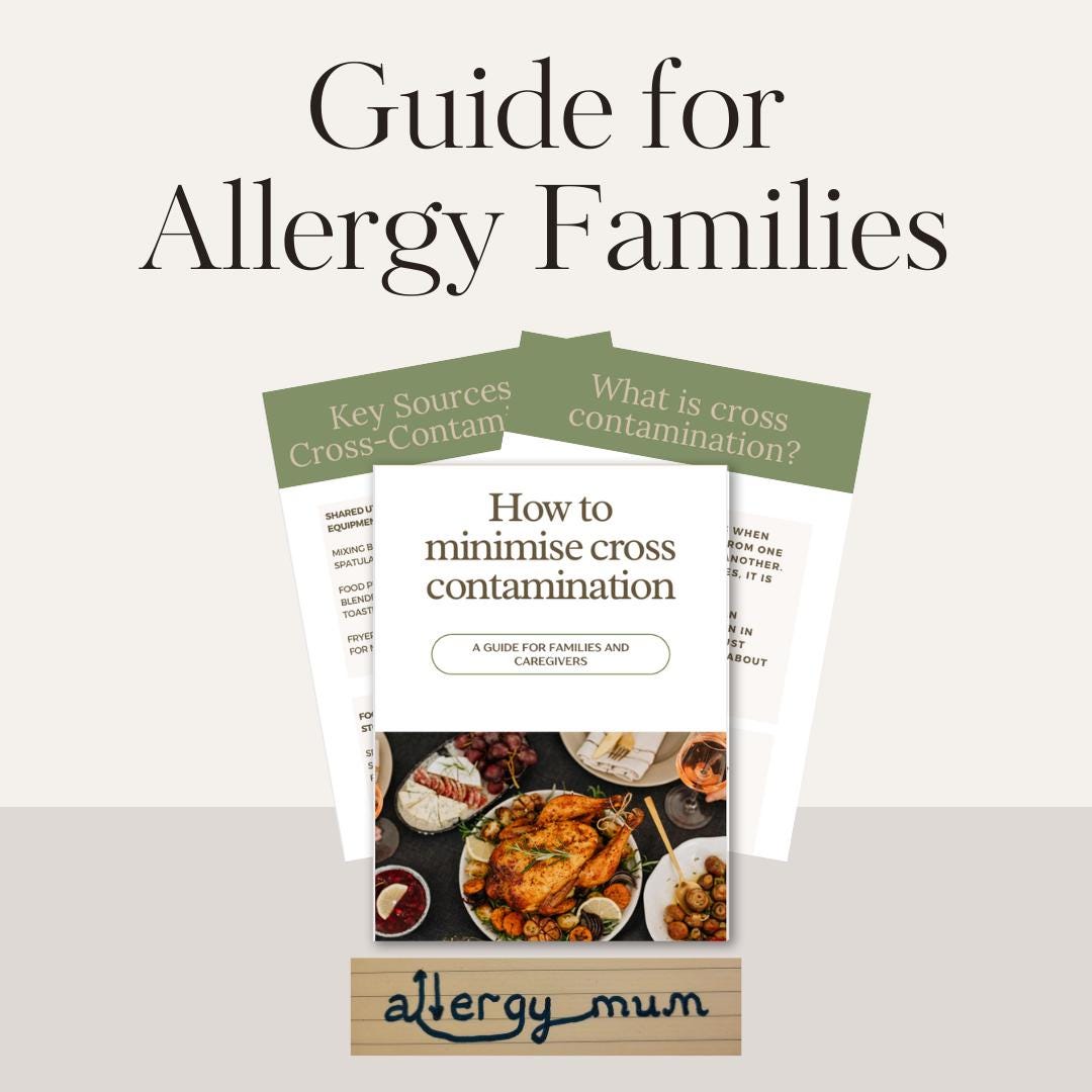 Guide for Allergy Families on Cross-contamination - Food Allergies - Etsy