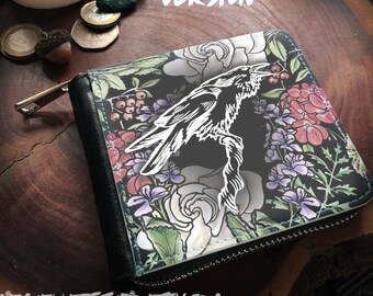 Raven Wallet - Etsy
