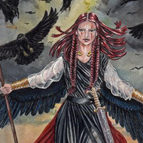 The Morrigan Art Print Open Edition - Etsy New Zealand