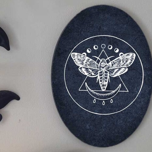 Solar Eclipse Sun God and Moon Goddess Lovers Oval Tile Wall | Etsy